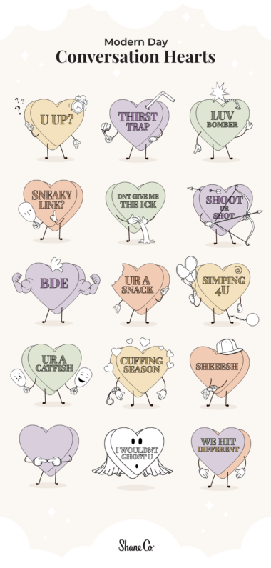 Modern Day Conversation Hearts | Shane Co.